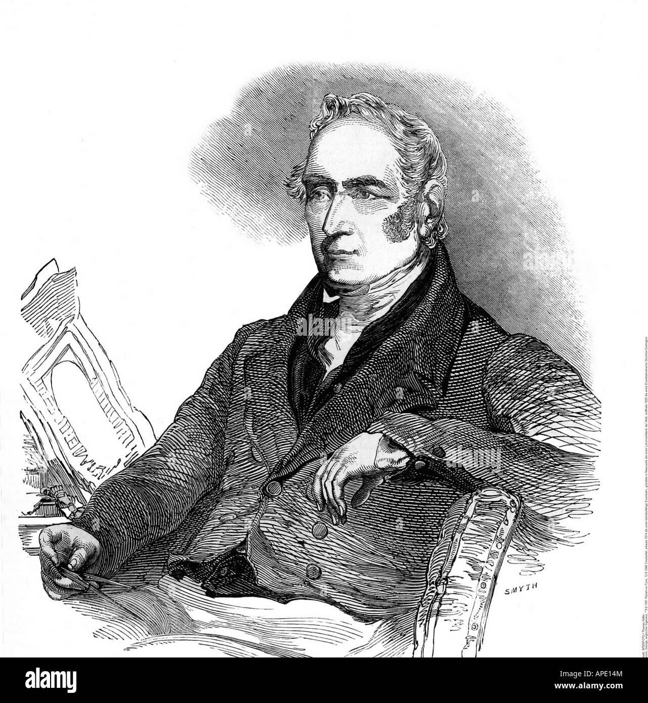 George stephenson engineer Black and White Stock Photos & Images - Alamy
