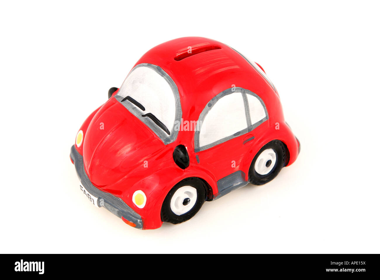 Red Car Money Box Stock Photo - Alamy