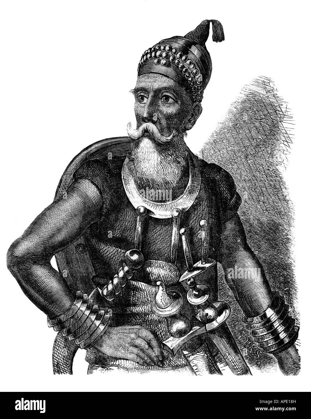 geography/travel, India, people, Sikh alkali, wood engraving, 1857 ...