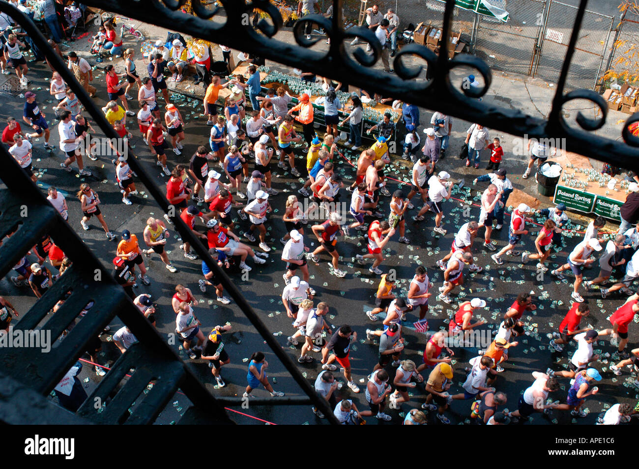 New york marathon aerial hi-res stock photography and images - Alamy