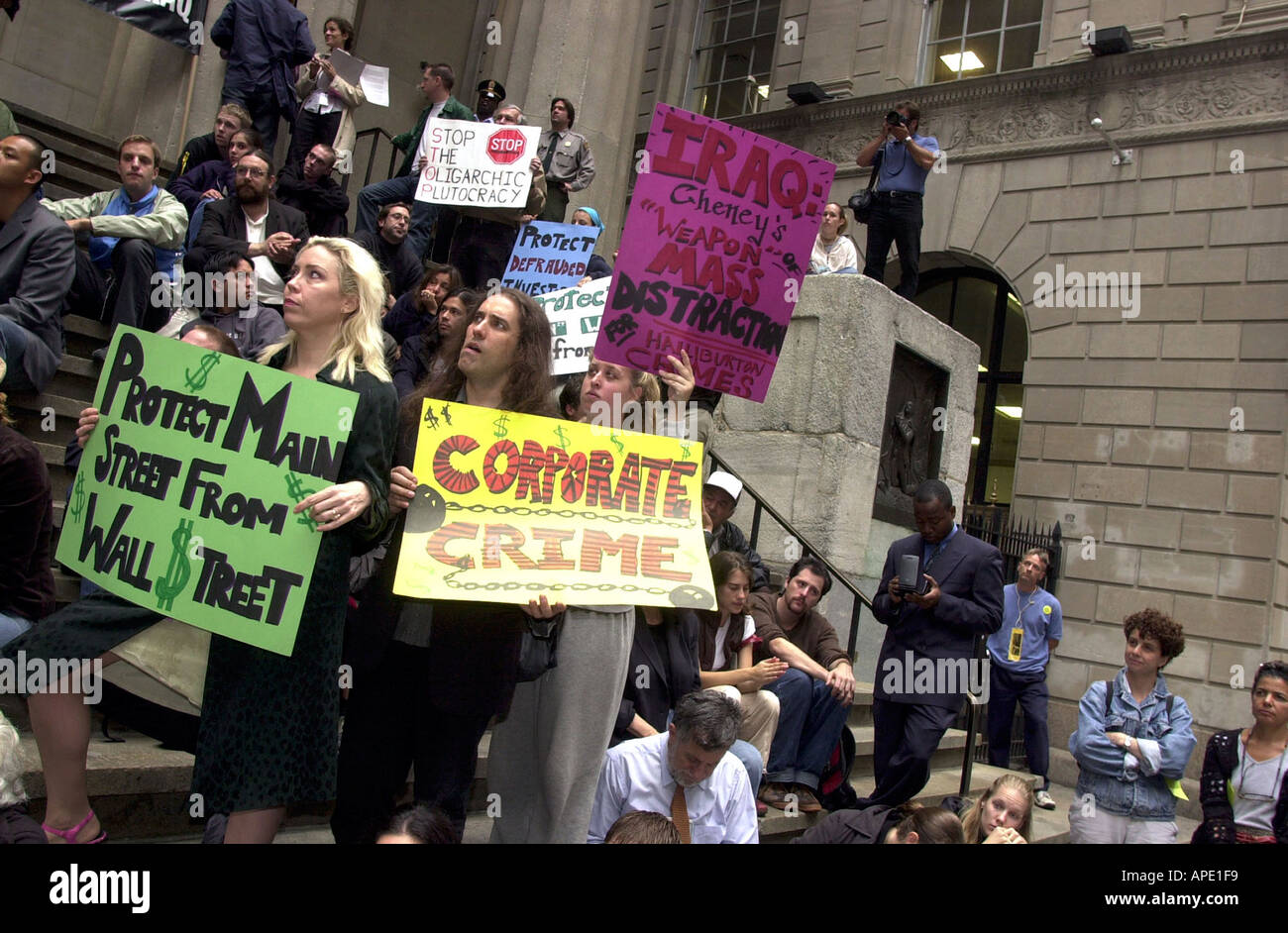 Demonstration against corporate crime hi-res stock photography and ...