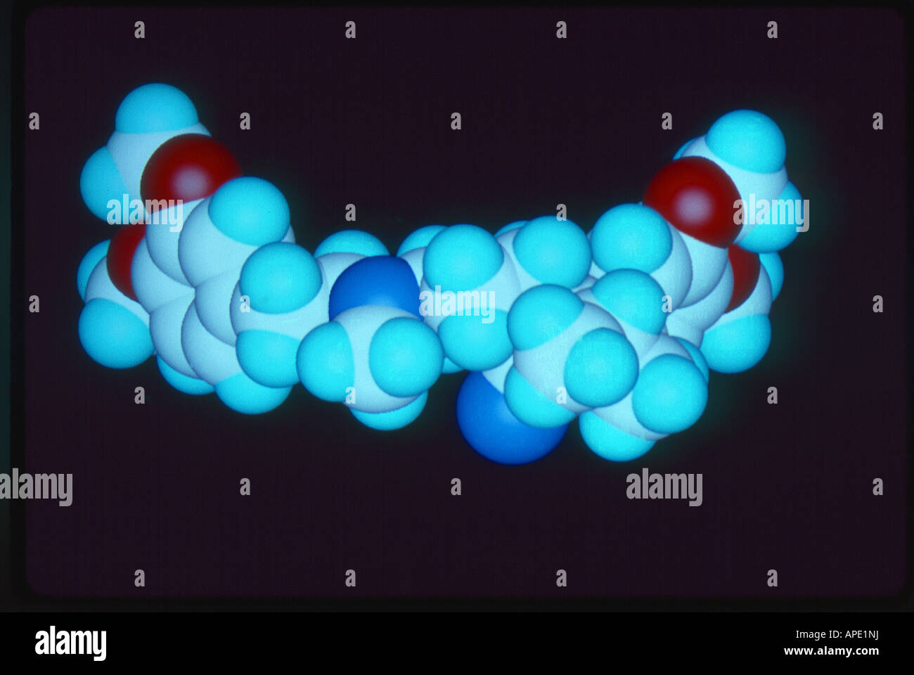 Computer representation of molecular structure Stock Photo - Alamy