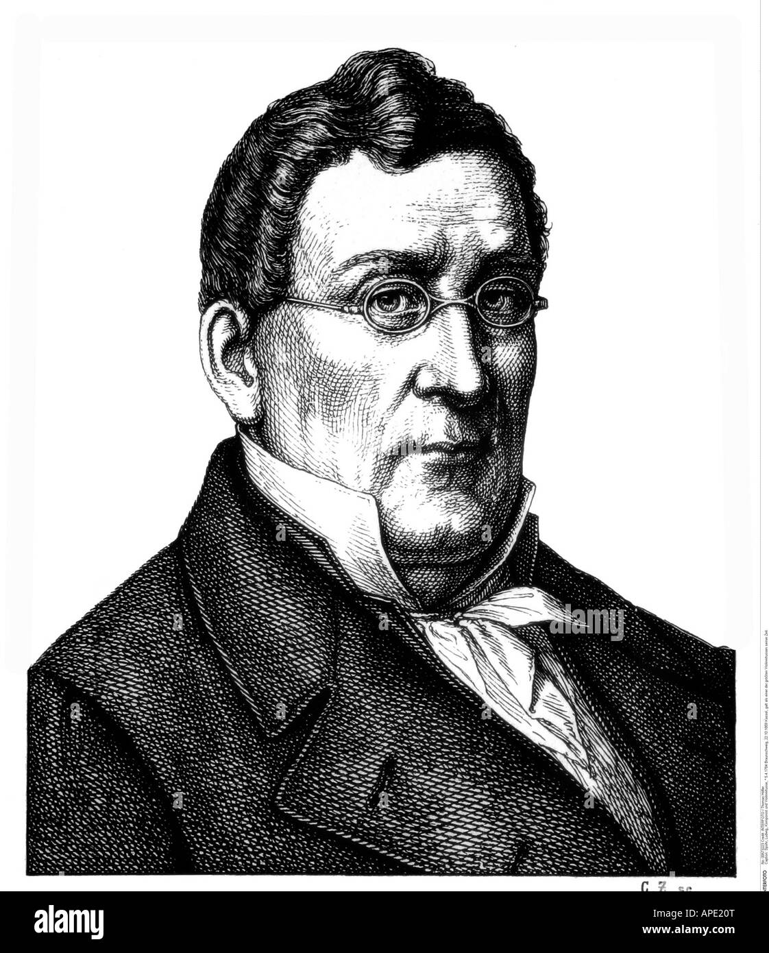 Spohr, Ludwig, 5.4.1784 - 22.10 1859, German composer, portrait, steel ...