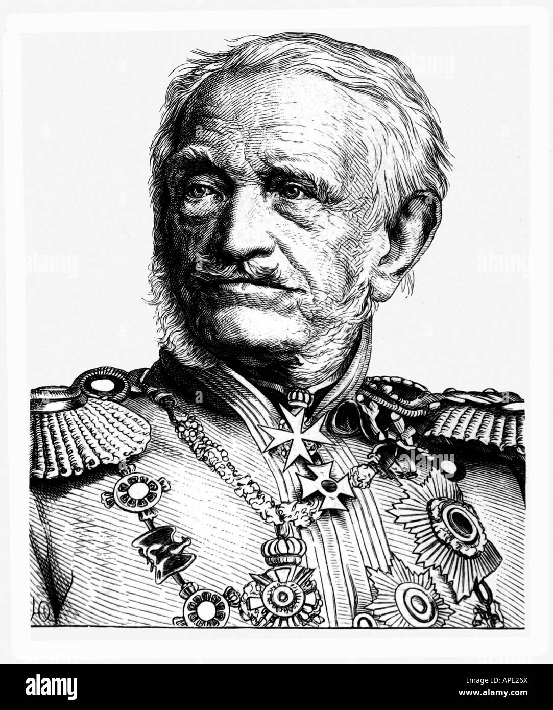 Wrangel, Friedrich Heinrich Count of, 13.4.1784 - 1.11.1877, Prussian ...