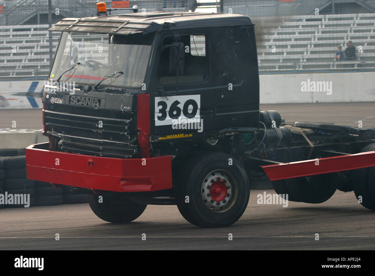 Big Rig Truck Racing Stock Photo - Alamy