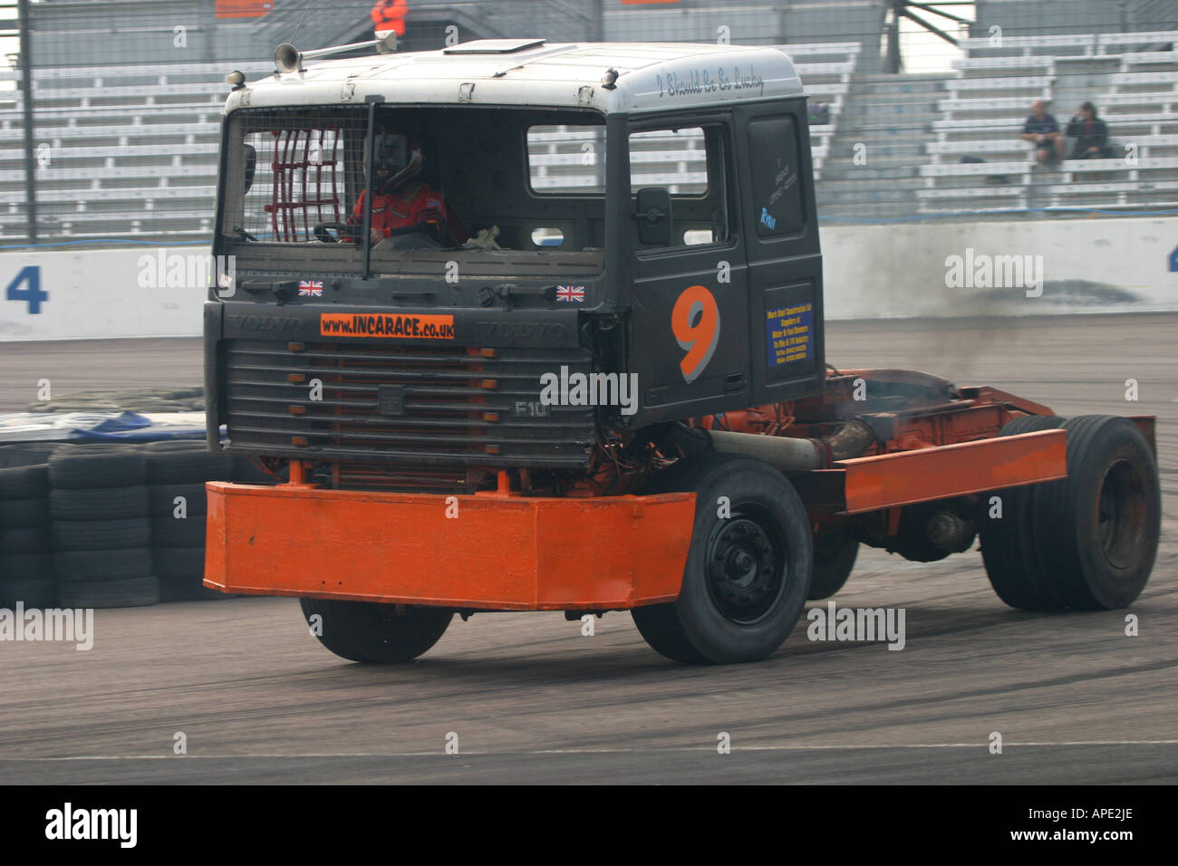 Big Rig Truck Racing Stock Photo - Alamy