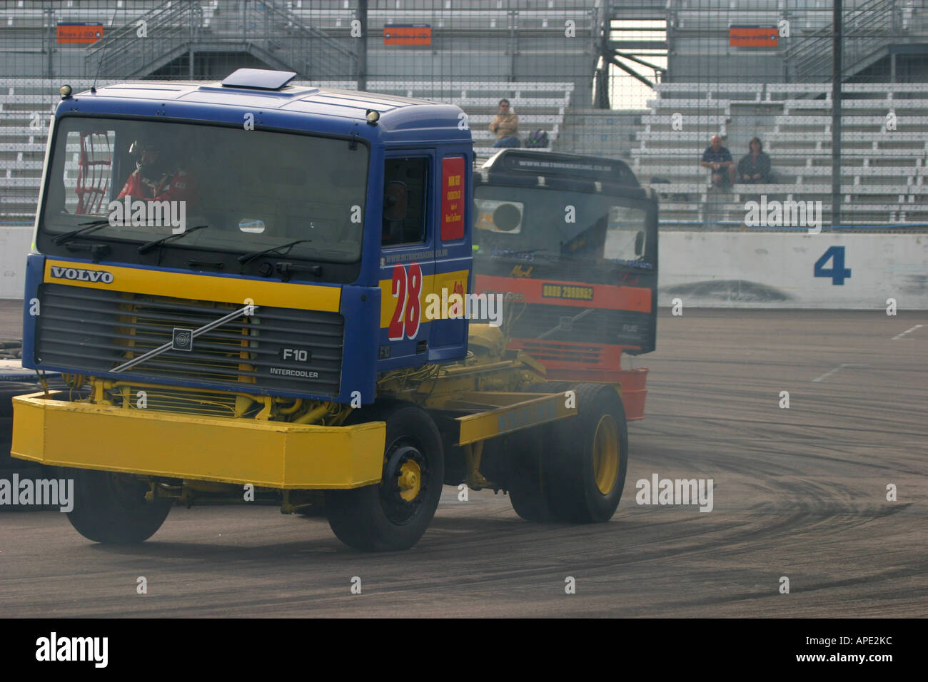 Big Rig Truck Racing Stock Photo - Alamy