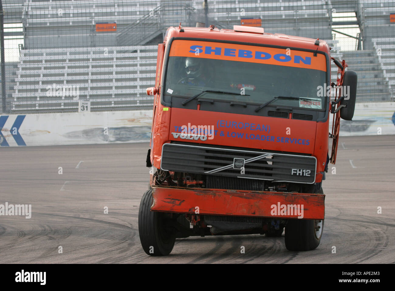 Big Rig Truck Racing Stock Photo - Alamy