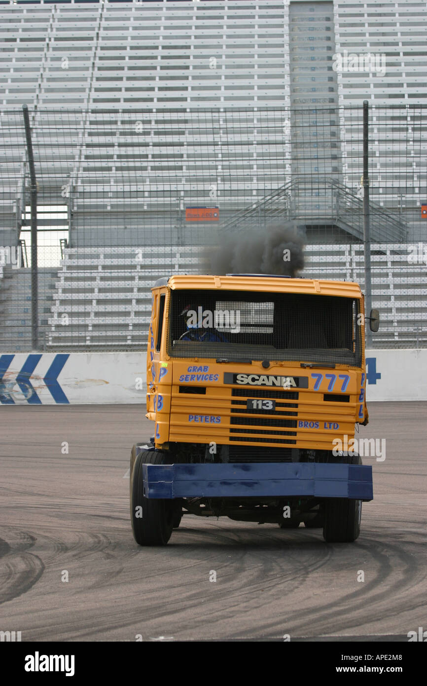 Big Rig Truck Racing Stock Photo - Alamy