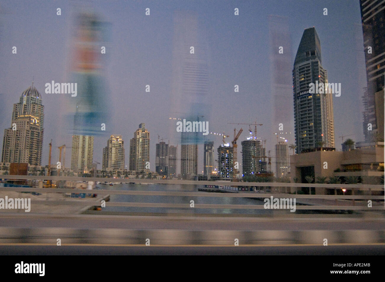 Dubai marina development Stock Photo - Alamy