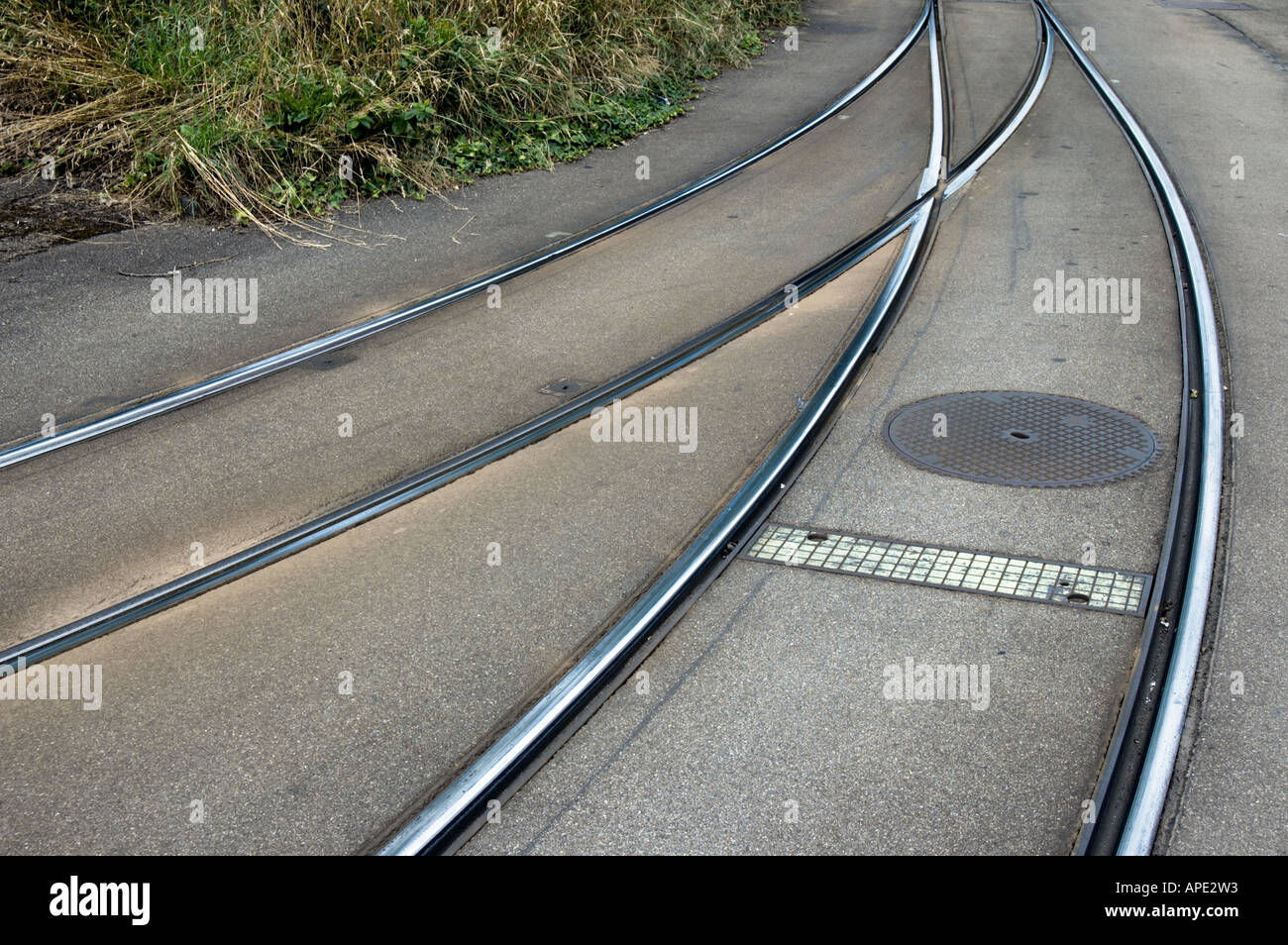 Tramway points hi-res stock photography and images - Alamy