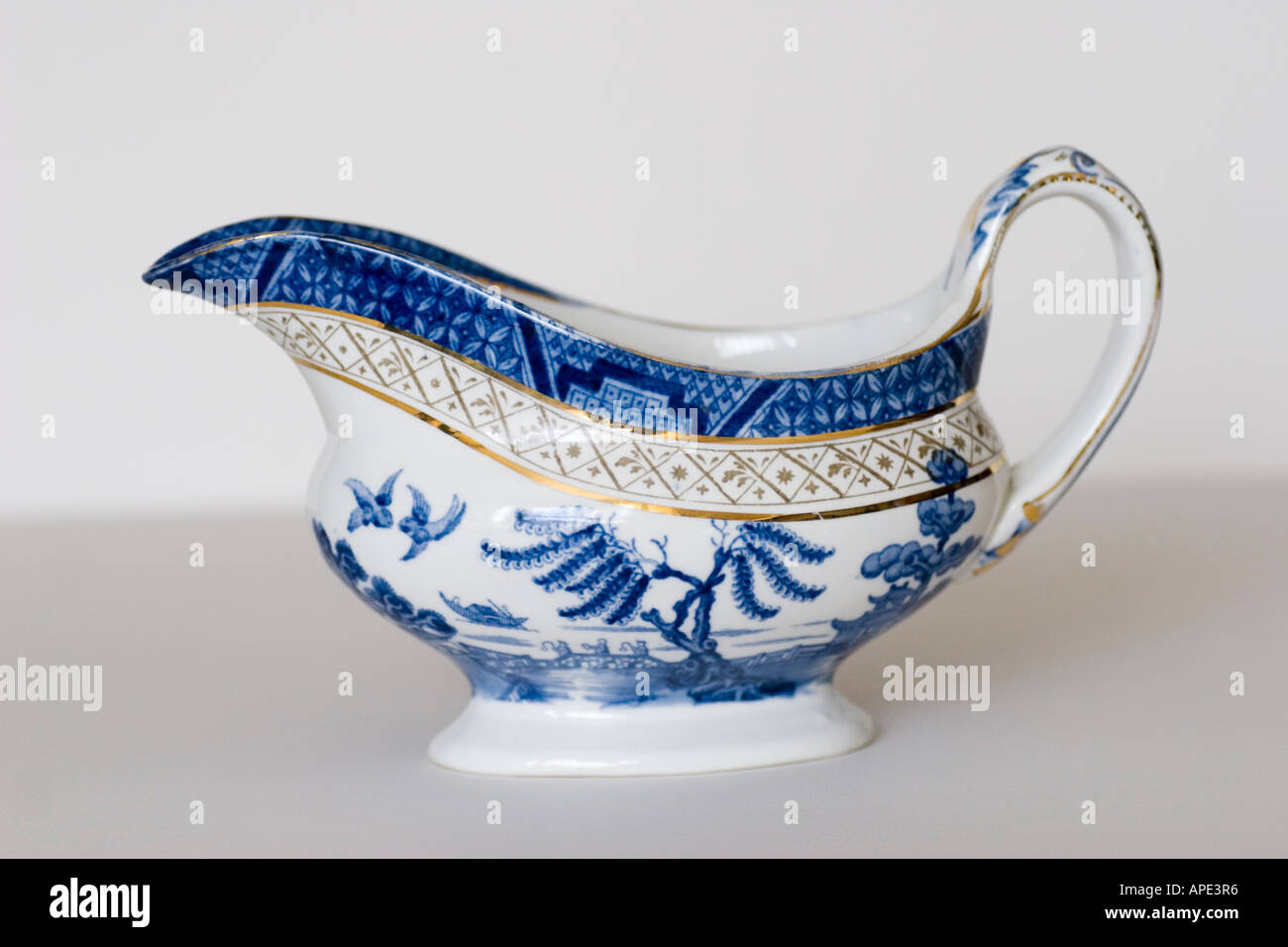 Booths China gravy boat made in England GB UK Stock Photo - Alamy