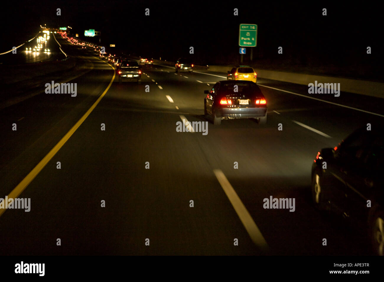 Commuters drive along a highway Stock Photo - Alamy