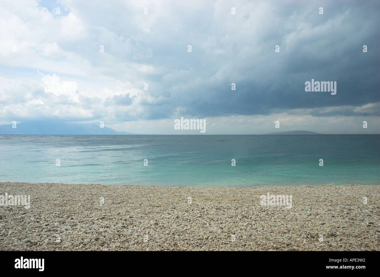 Beautiful pebble beach in Gradac Gradac is part of Makarska Riviera ...