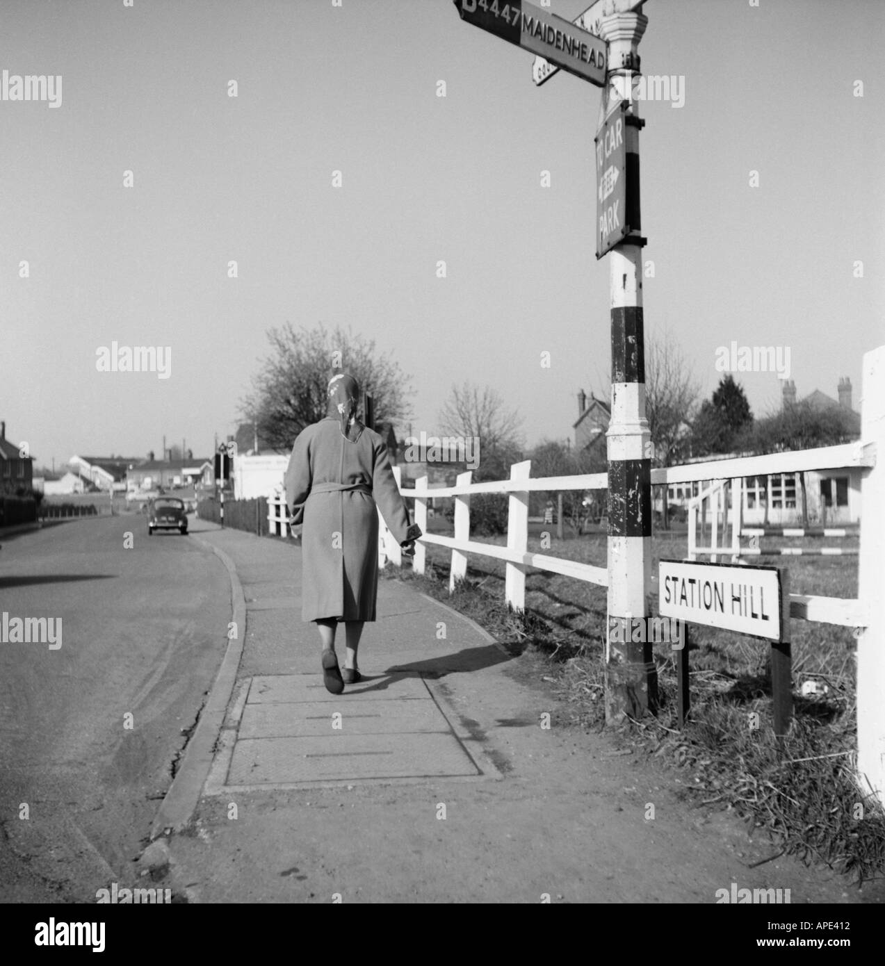 Street scene from car Black and White Stock Photos & Images - Alamy