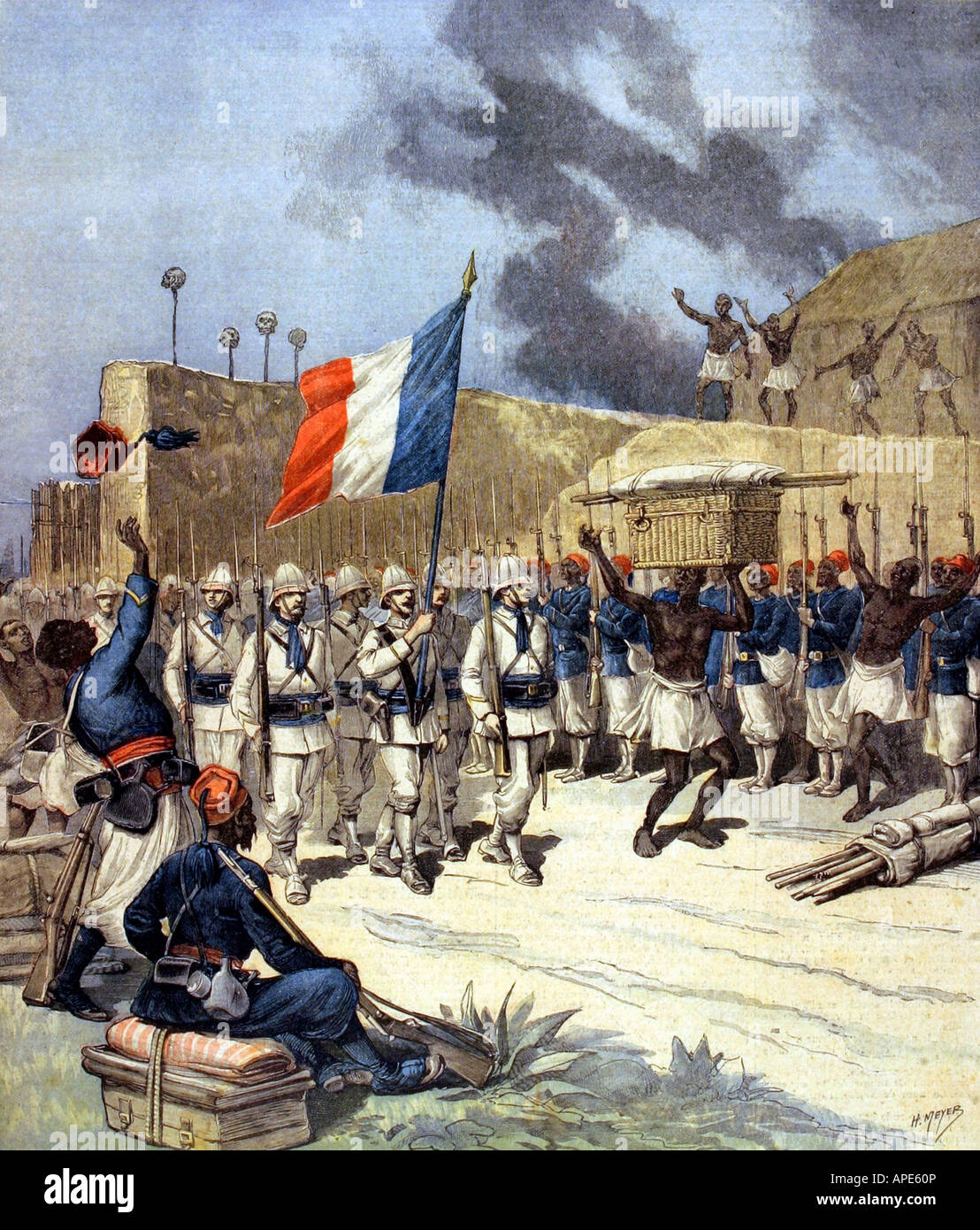 Historic historical magazine france third republic flag tricolor ...