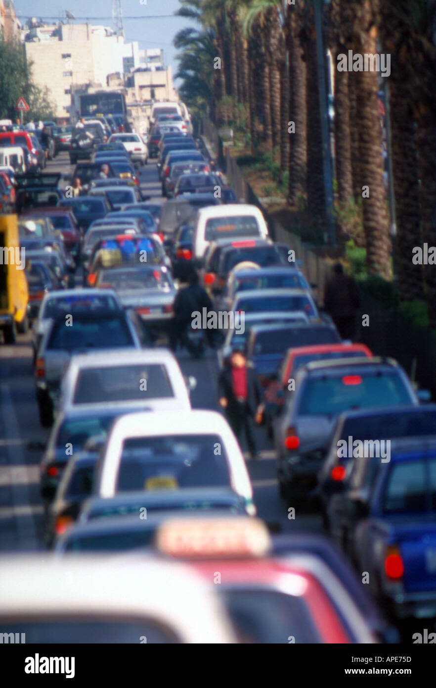 trafic on beirut lebanon Stock Photo - Alamy