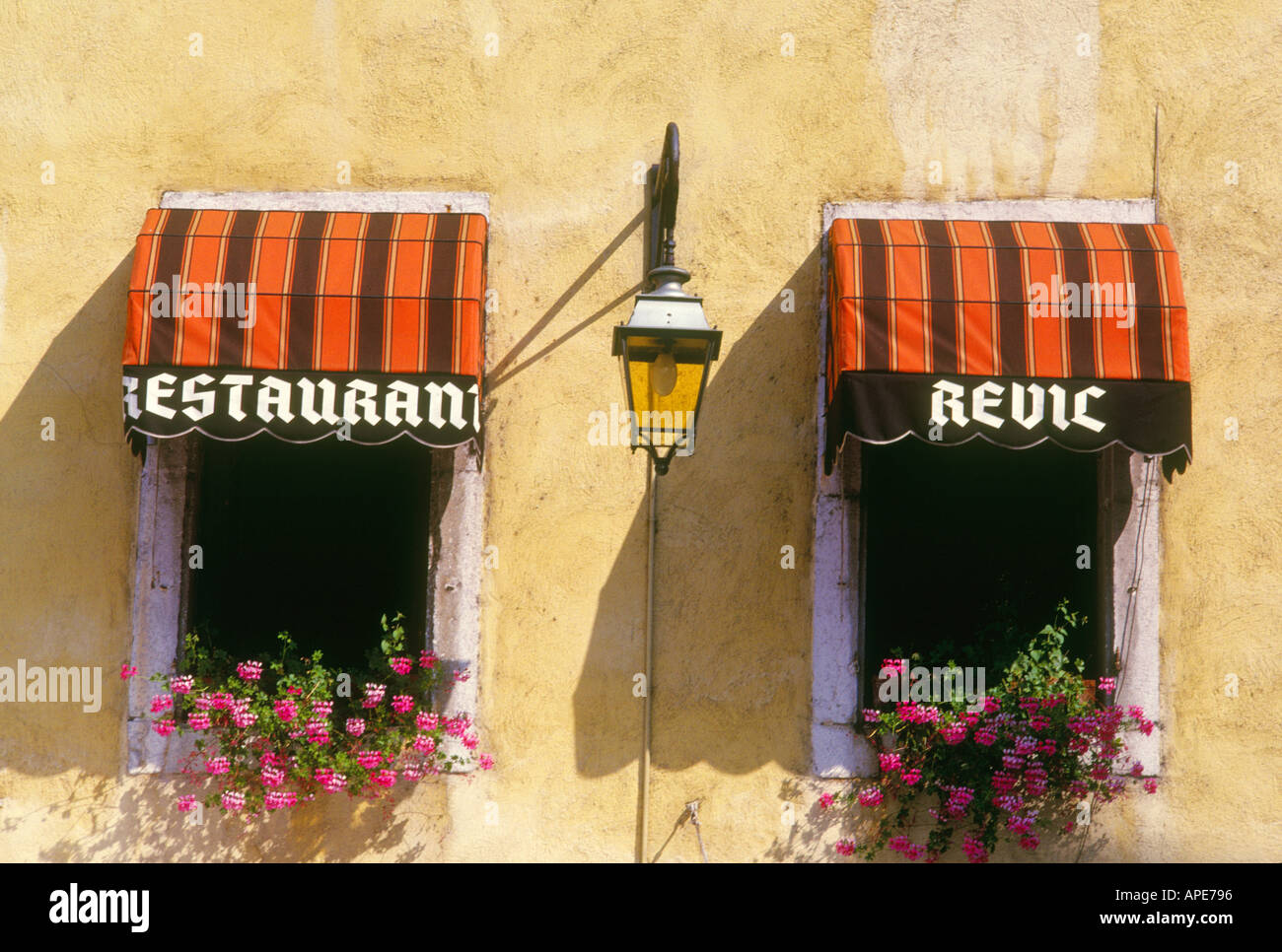 Annecy idyllic waterway landscape in Savoie, France Stock Photo - Alamy