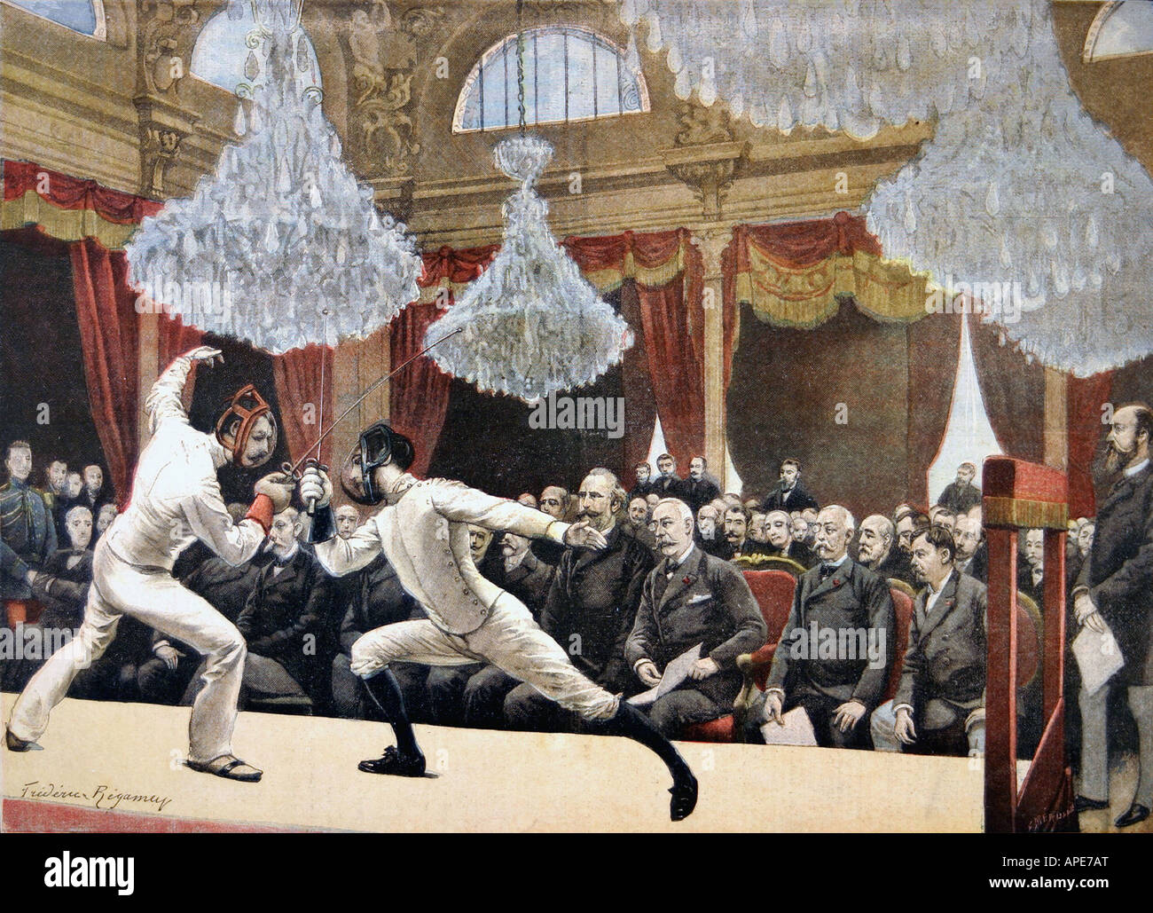 19th century fencing hi-res stock photography and images - Alamy