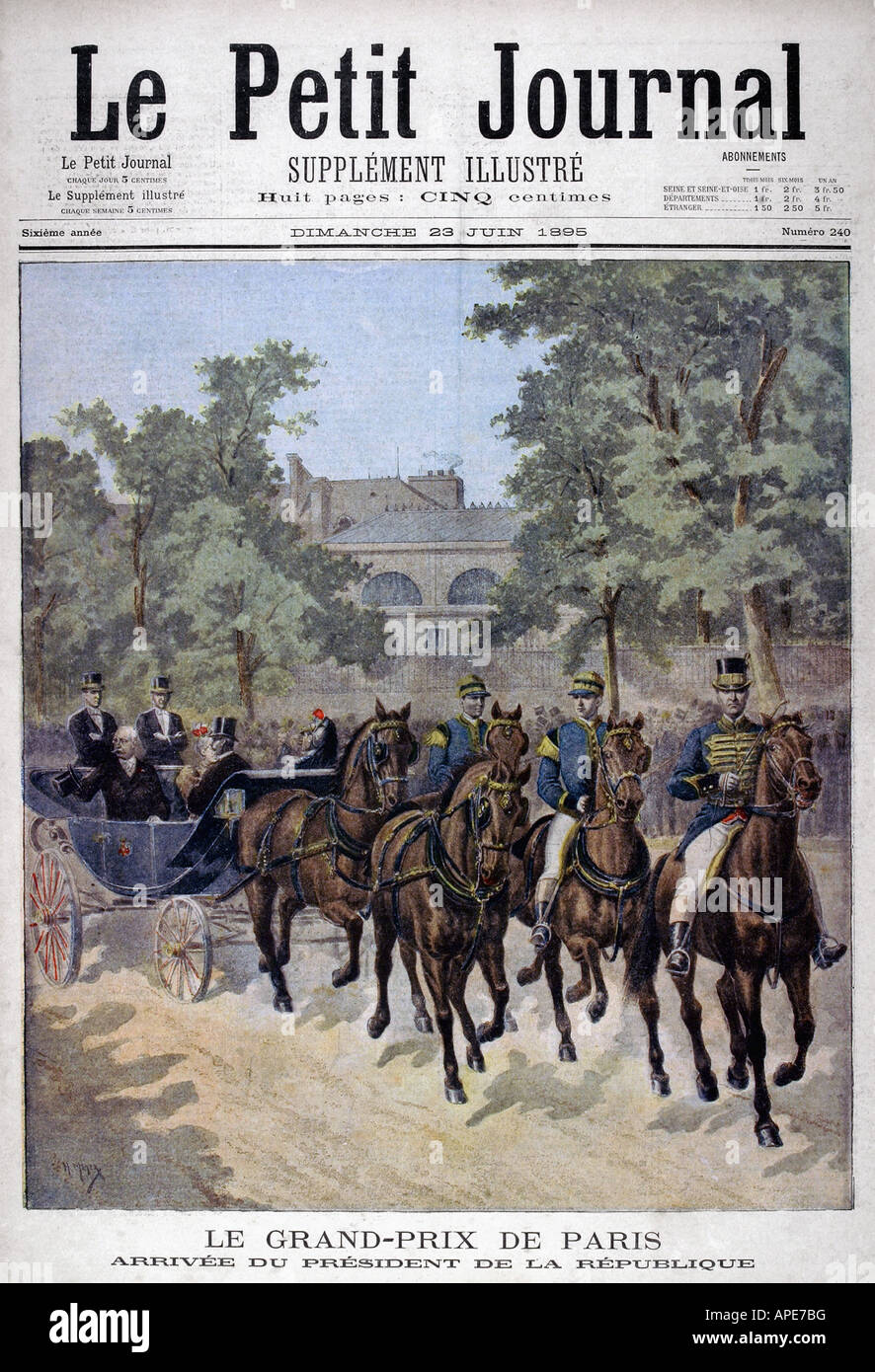 press/media, magazines, "Le Petit Journal", Paris, 6. volume, number ...