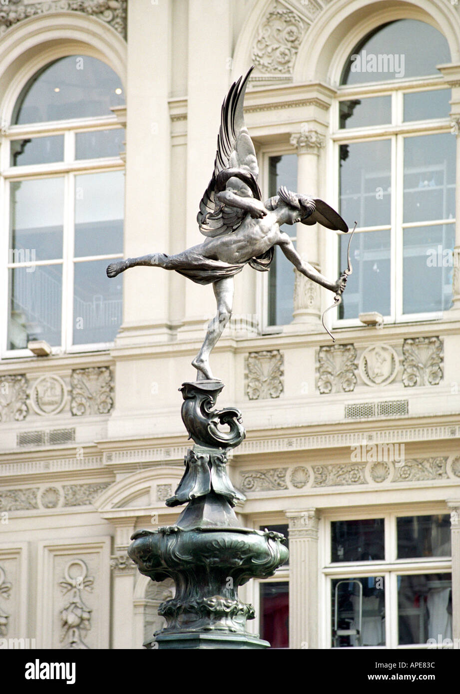 Statue of Eros at Piccadilly Circus in London England UK Stock Photo ...
