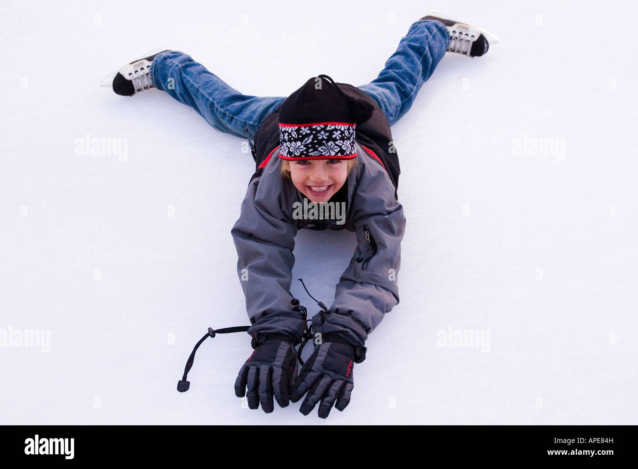 Ice Skater Falling High Resolution Stock Photography and Images - Alamy
