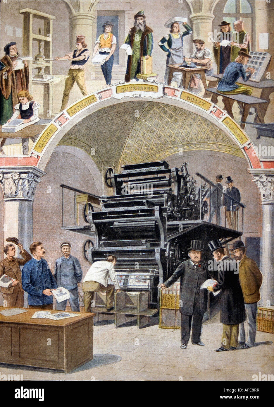 Printing press 1900s hi-res stock photography and images - Alamy
