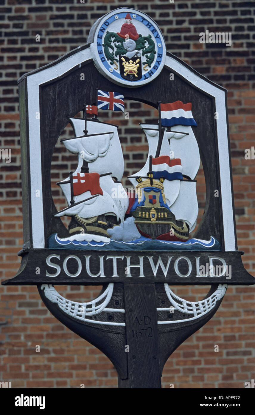 Town sign southwold hi-res stock photography and images - Alamy