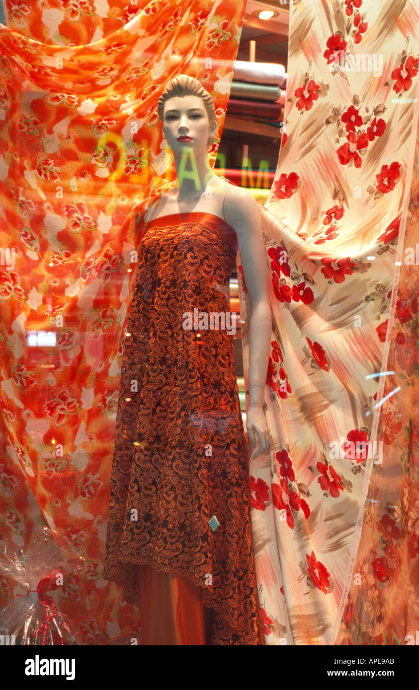 Window Display Women's Clothing Stock Photo - Alamy