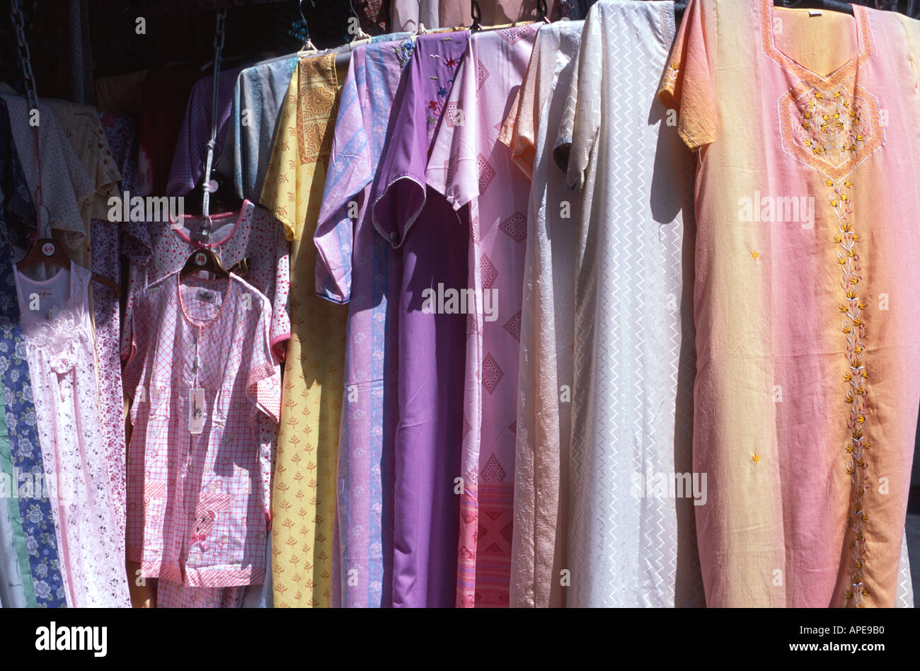 Women's' Clothing on Display in Souk Stock Photo - Alamy