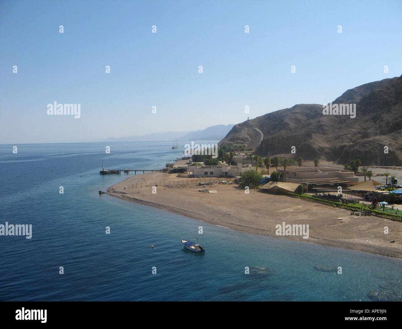 Oasis at the beach in Israel Stock Photo - Alamy