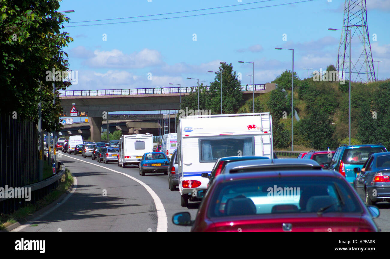 Traffic jam m6 motorway hi-res stock photography and images - Alamy