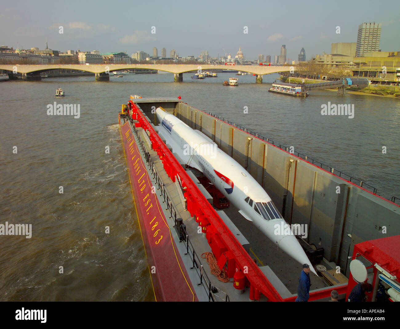 UK, England, London, Concorde, G-BOAA destined for Museum of Flight in ...