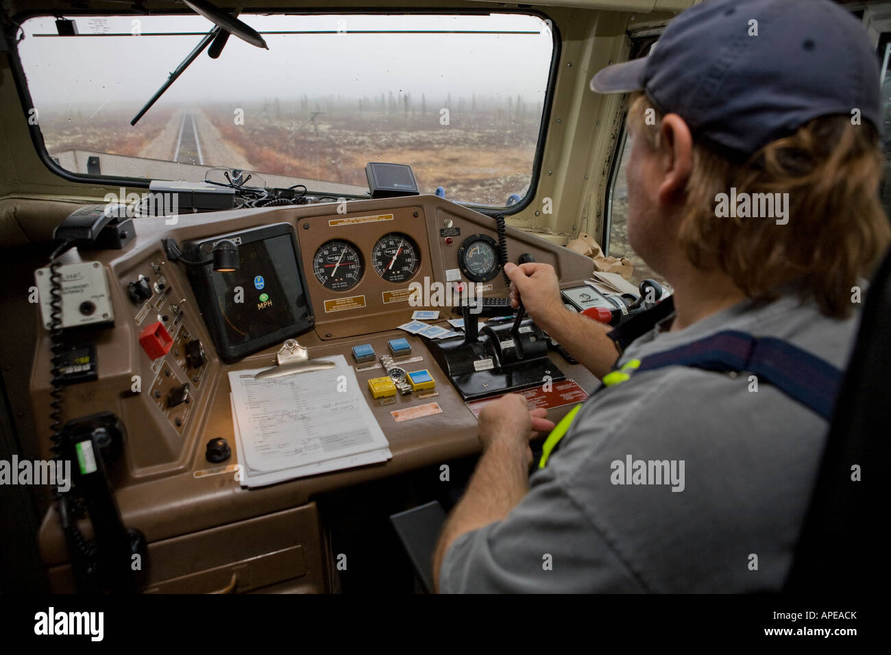 View from train drivers seat hi-res stock photography and images - Alamy