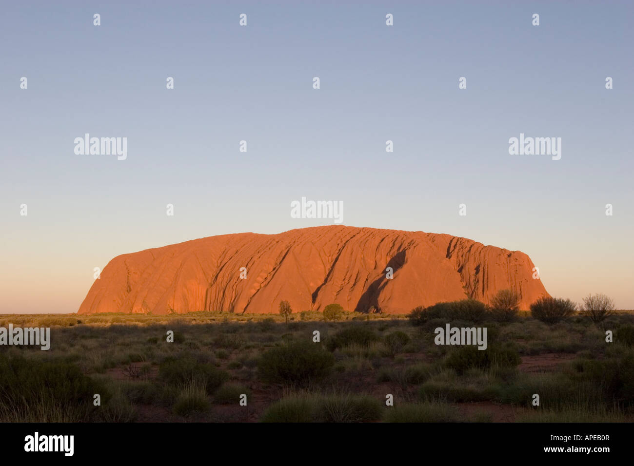 Sunset at Uluru - (Ayers Rock Stock Photo - Alamy