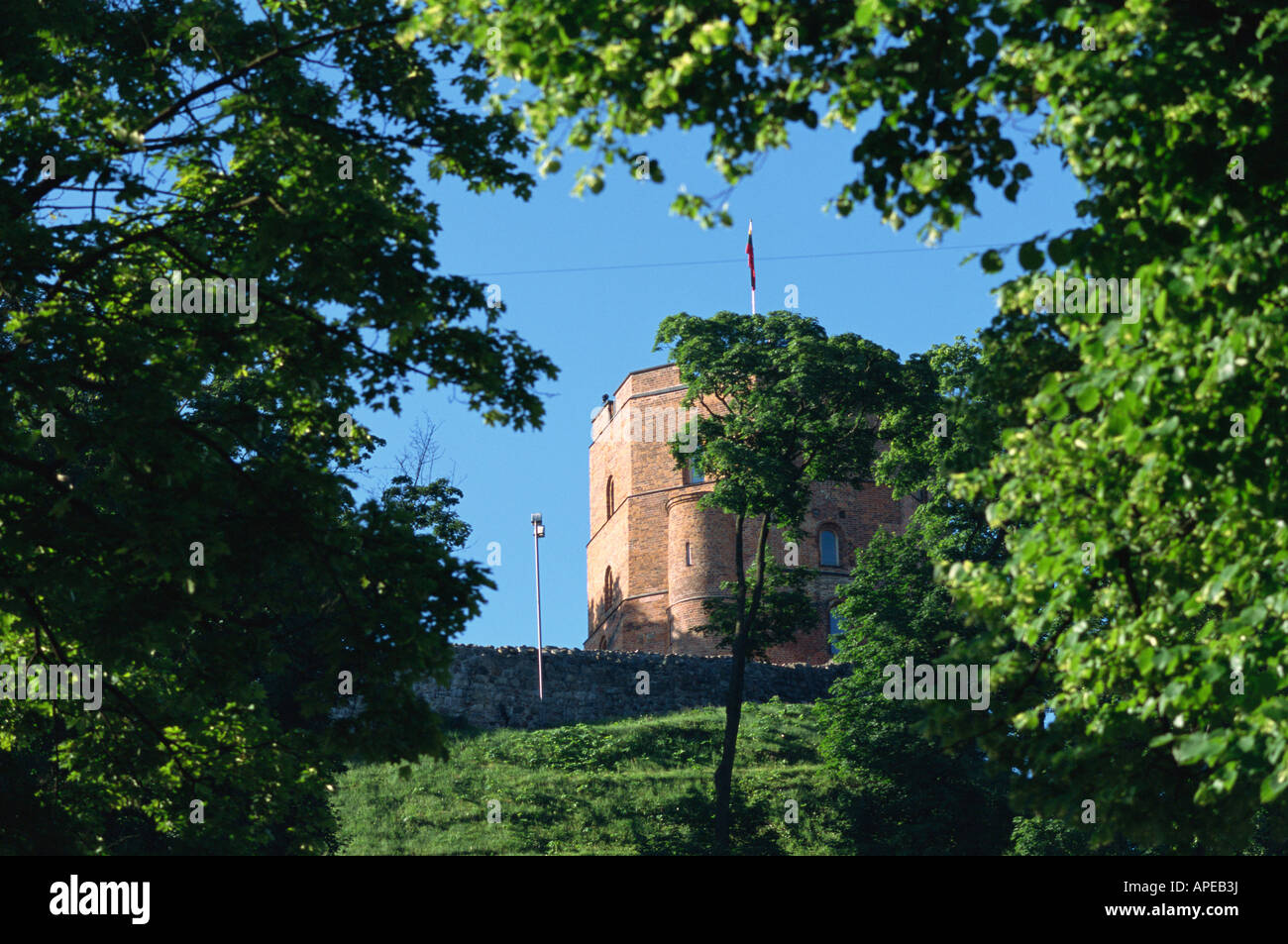 Higher Castle Museum, Gedimas Castle, Vilnius, Lithuania Stock Photo ...