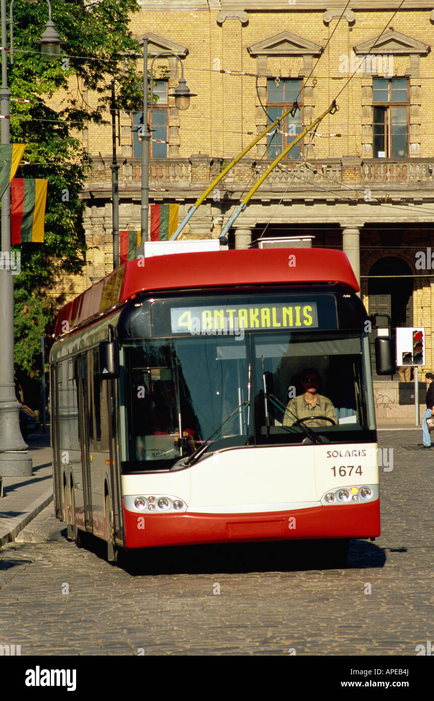 Bus, Zygimantu Street, Vilnius, Lithuania Stock Photo - Alamy