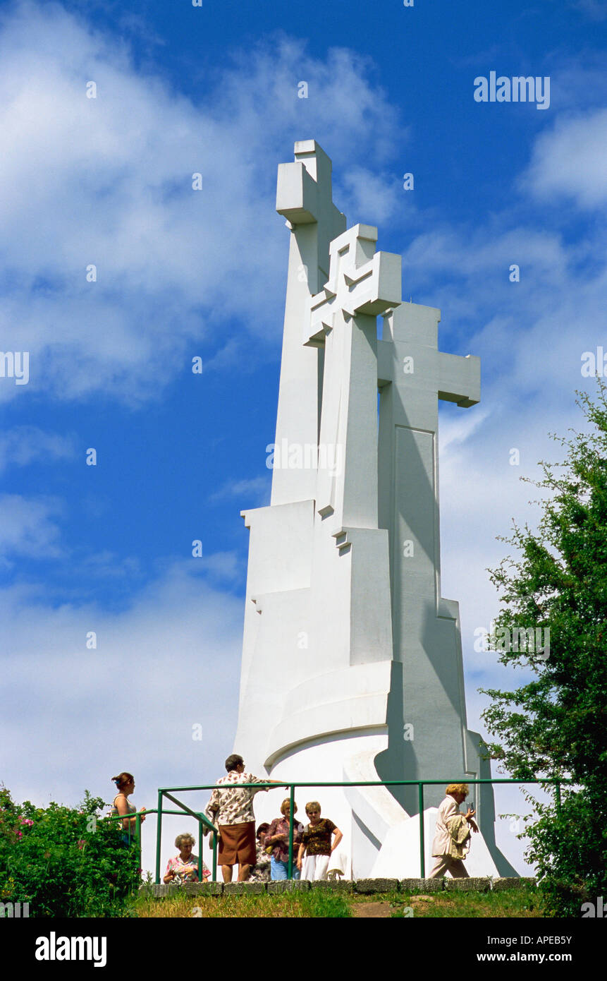 The Three Crosses Monument, Vilnius, Lithuania Stock Photo - Alamy
