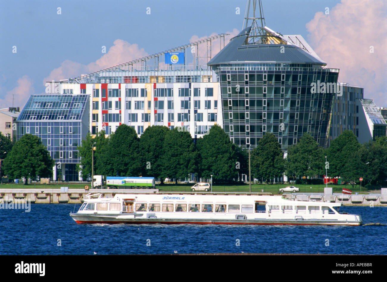Cruise Ship, Daugava River, Riga, Latvia Stock Photo - Alamy