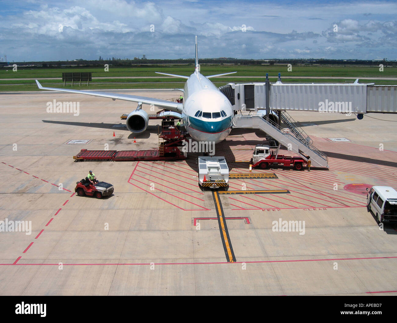 Aircraft on the tarmac Stock Photo - Alamy