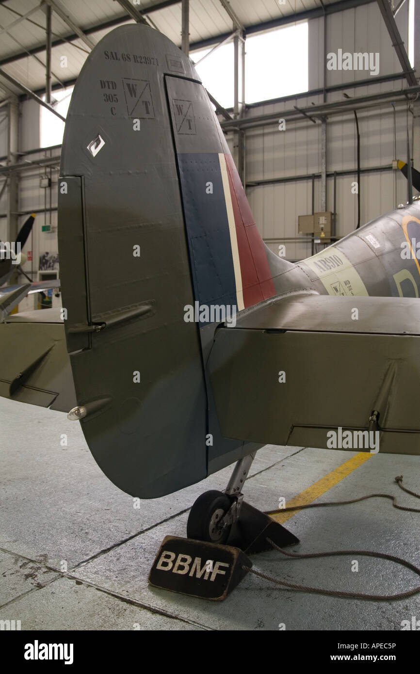 Tailplane of Supermarine Spitfire of the Battle of Britain Memorial ...