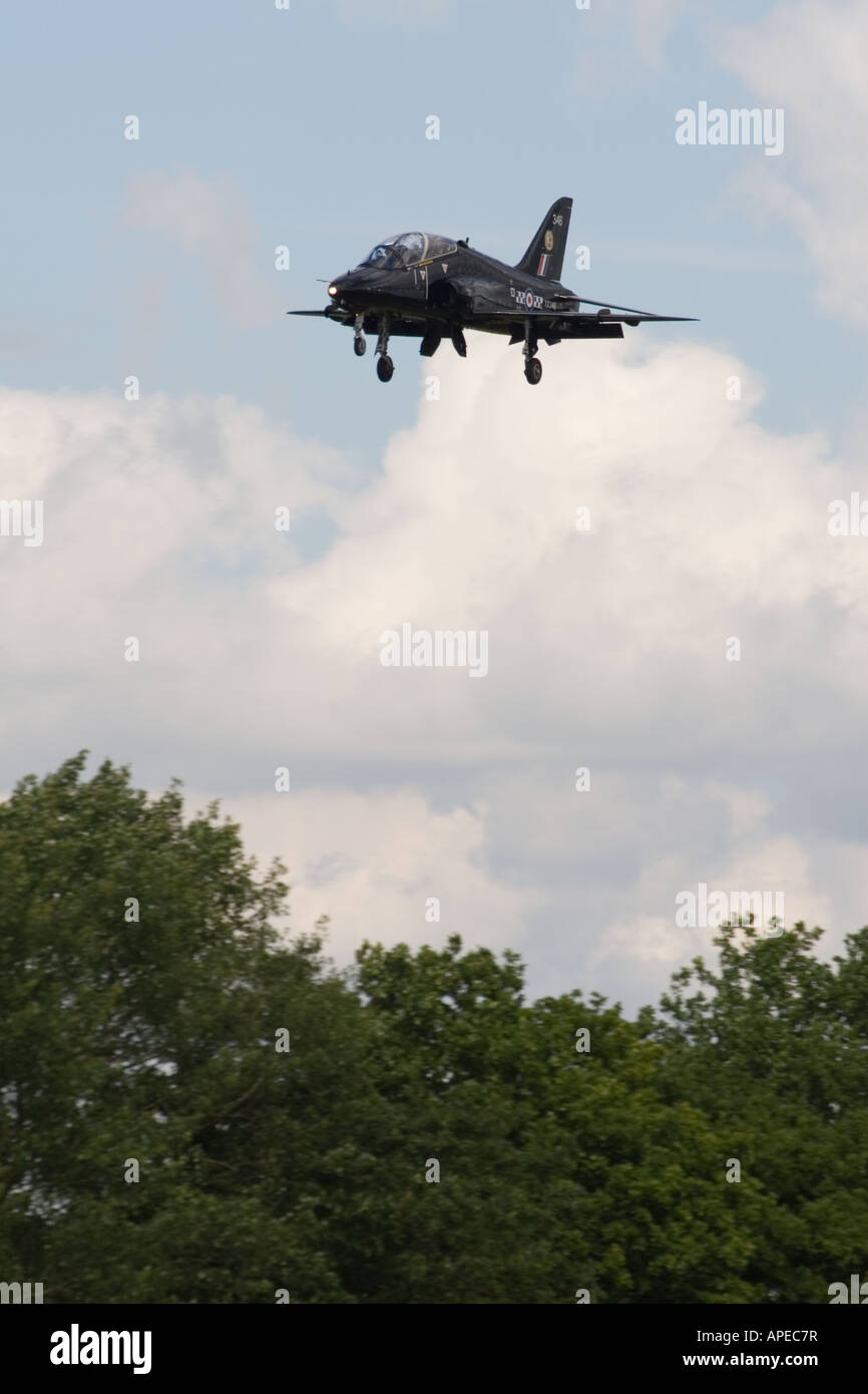 RAF Hawk jet trainer, landing Stock Photo - Alamy
