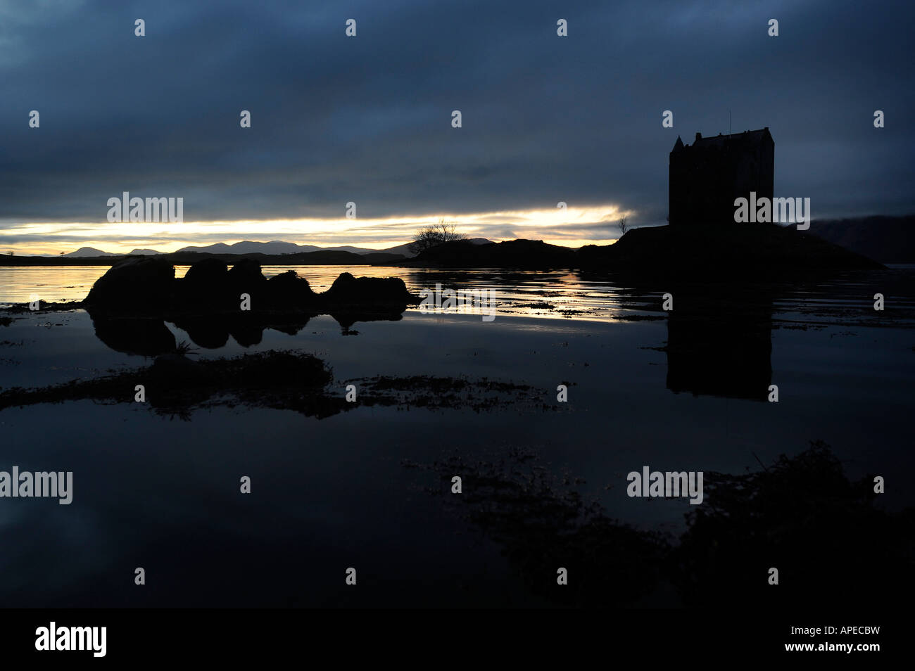 Stalker castle near Appin in west coast Scotland where it is a private ...