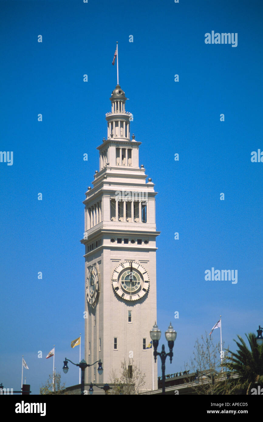 Ferry Building Clock Tower Port of San Francisco along the Embarcadero ...