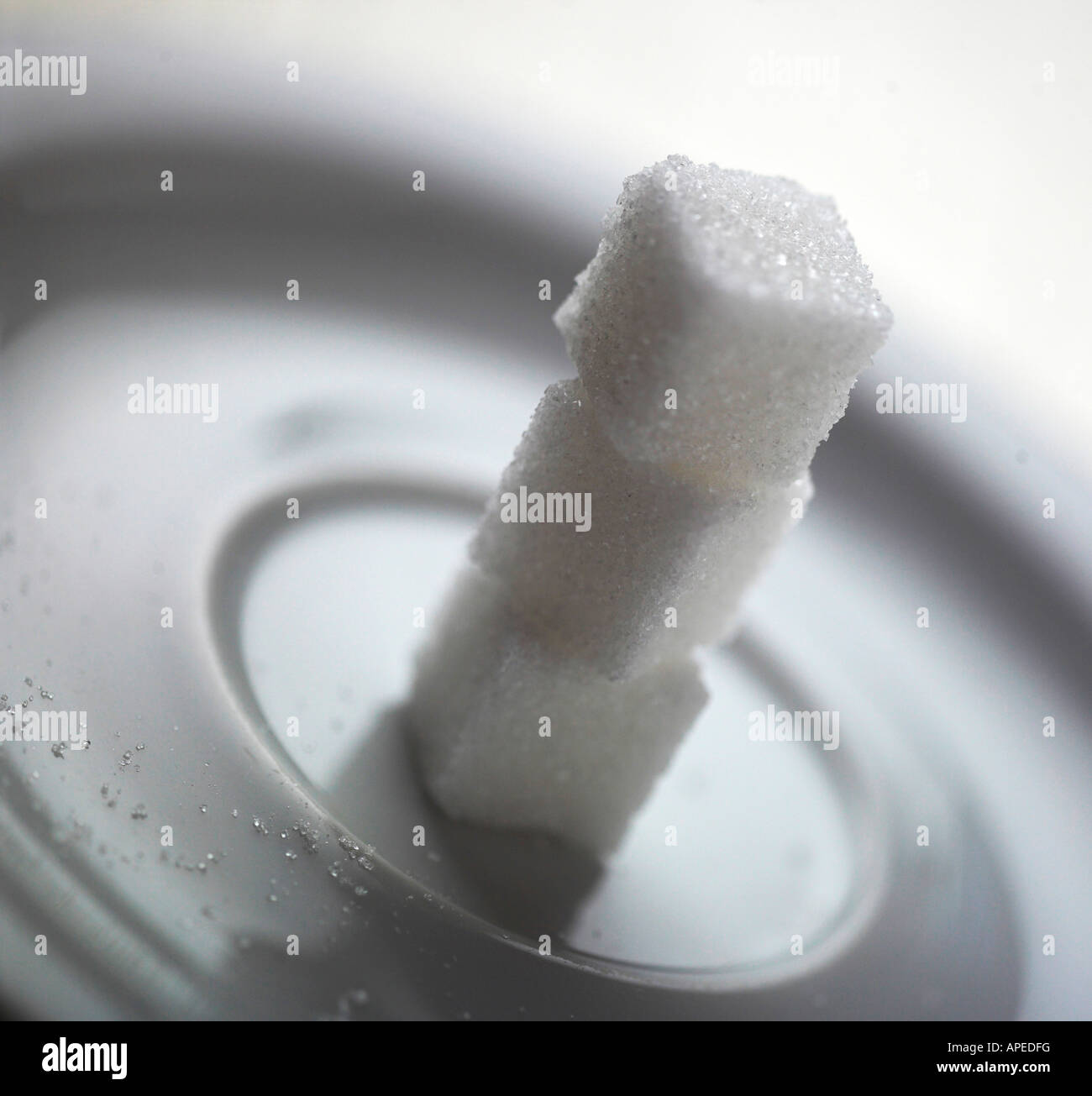 Stack of sugar cubes in plate Stock Photo - Alamy