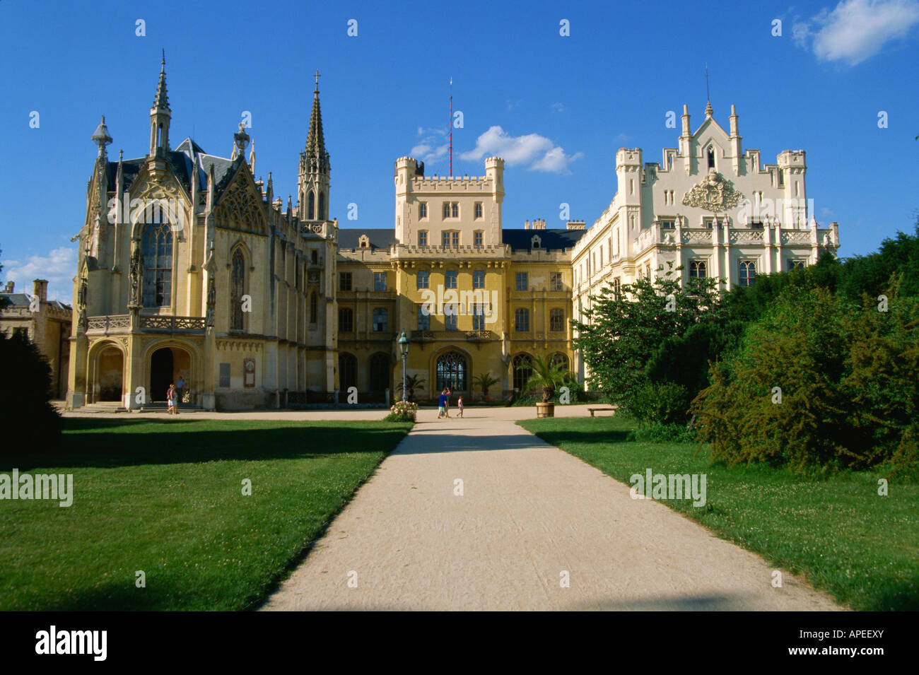 Lednice Castle, Lednice, Czech Republic Stock Photo - Alamy