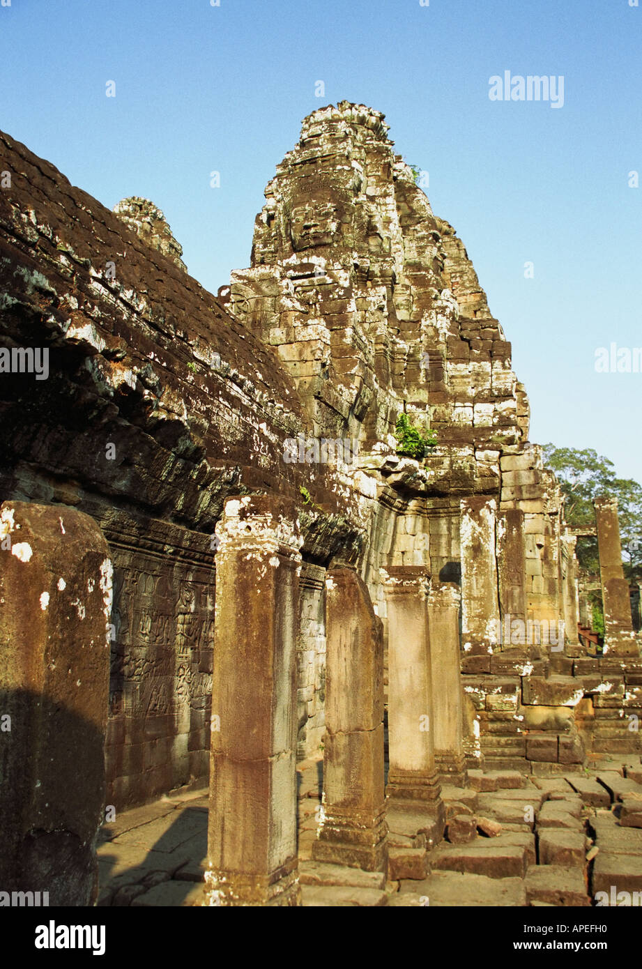 Tower At The Bayon Stock Photo - Alamy