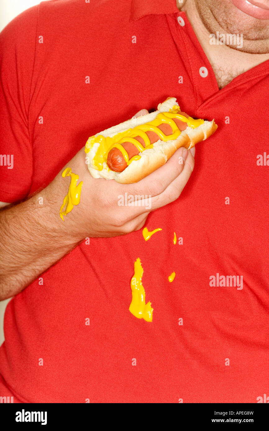 Man stain shirt food hi-res stock photography and images - Alamy