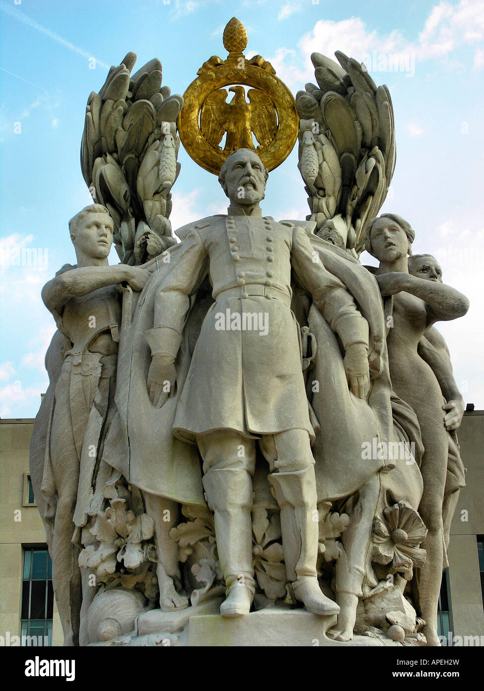 Gen. George G. Meade Statue on Constitution Ave., Washington, DC Stock ...