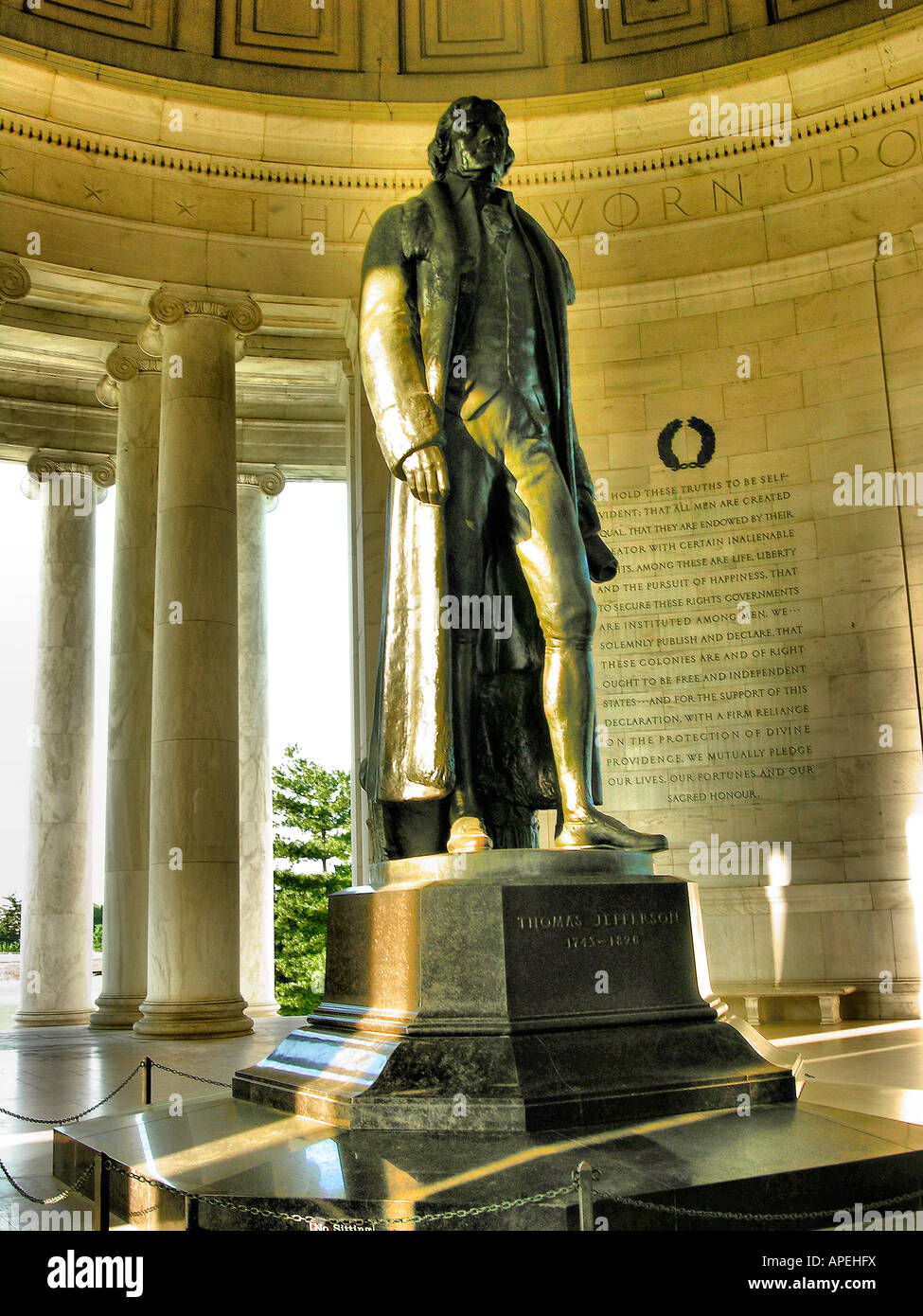 Statue of Thomas Jefferson inside the Jefferson Memorial , Washington, DC Stock Photo - Alamy